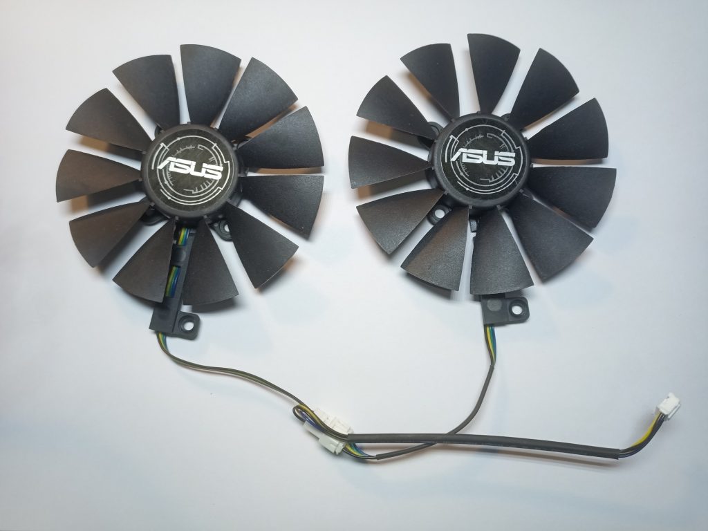 88mm Asus Dual RX and GTX fan set – Teutonick