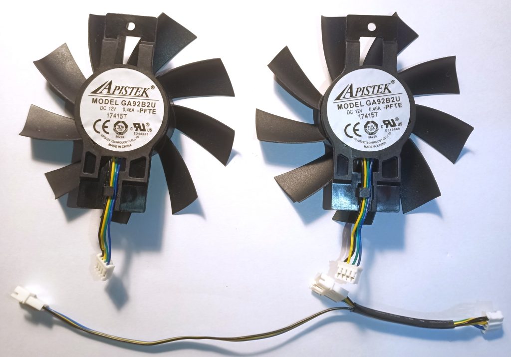 87mm PowerColor RX570 Fan Set – Teutonick