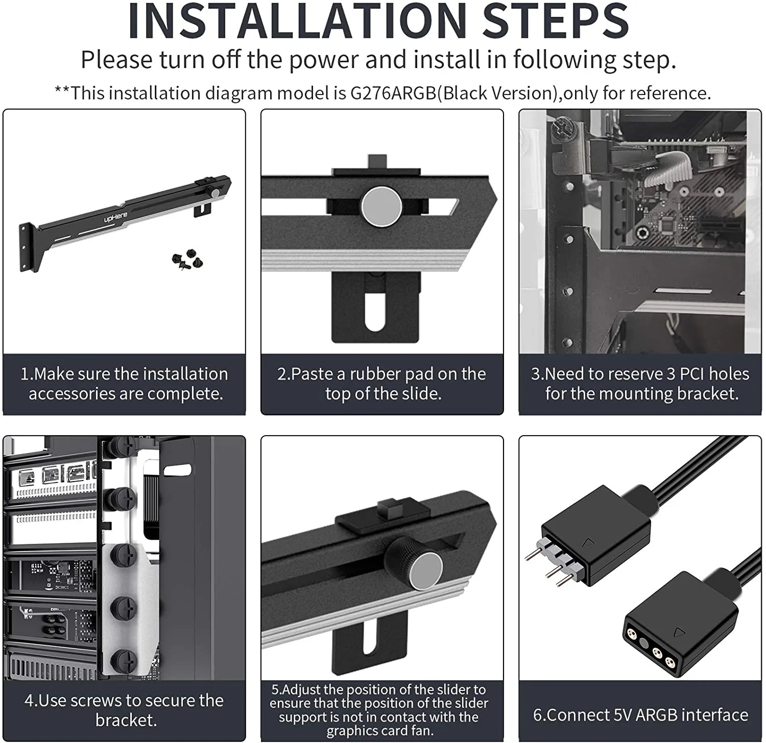 upHERE GPU Brace with ARGB – Teutonick
