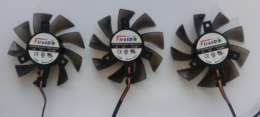 75mm AMD Radeon VII Fan Set – Teutonick